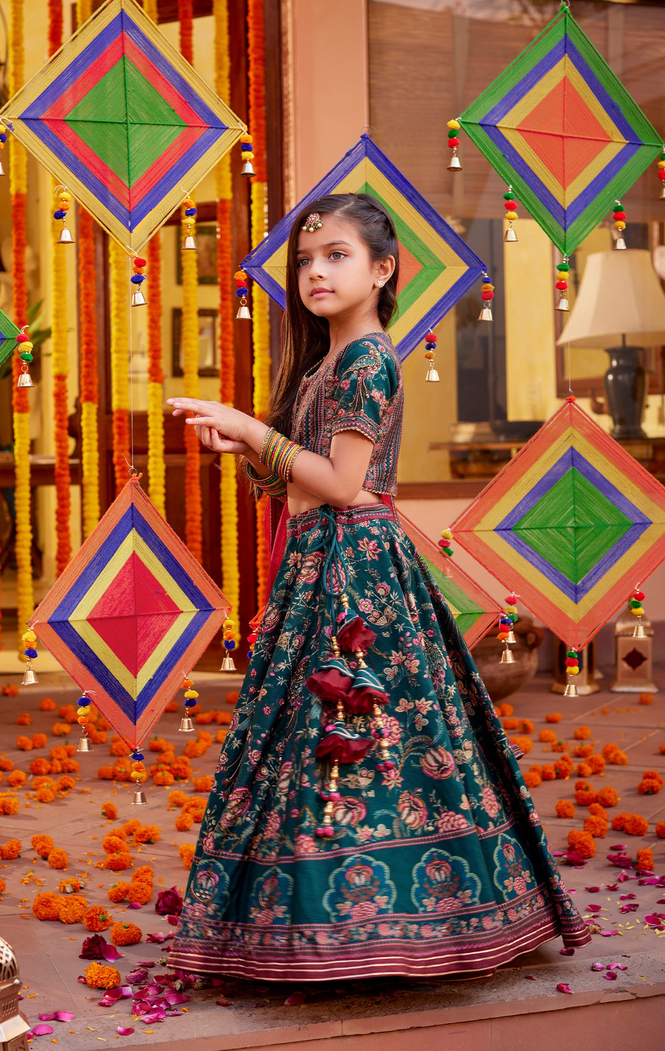 Bageecha Peacock Lehenga – Kalista-Ind