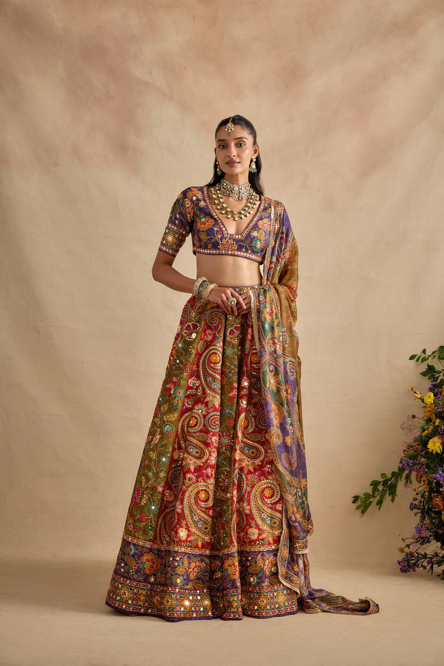 Komal Pandey in Prisha Lehenga Set – Kalista-Ind